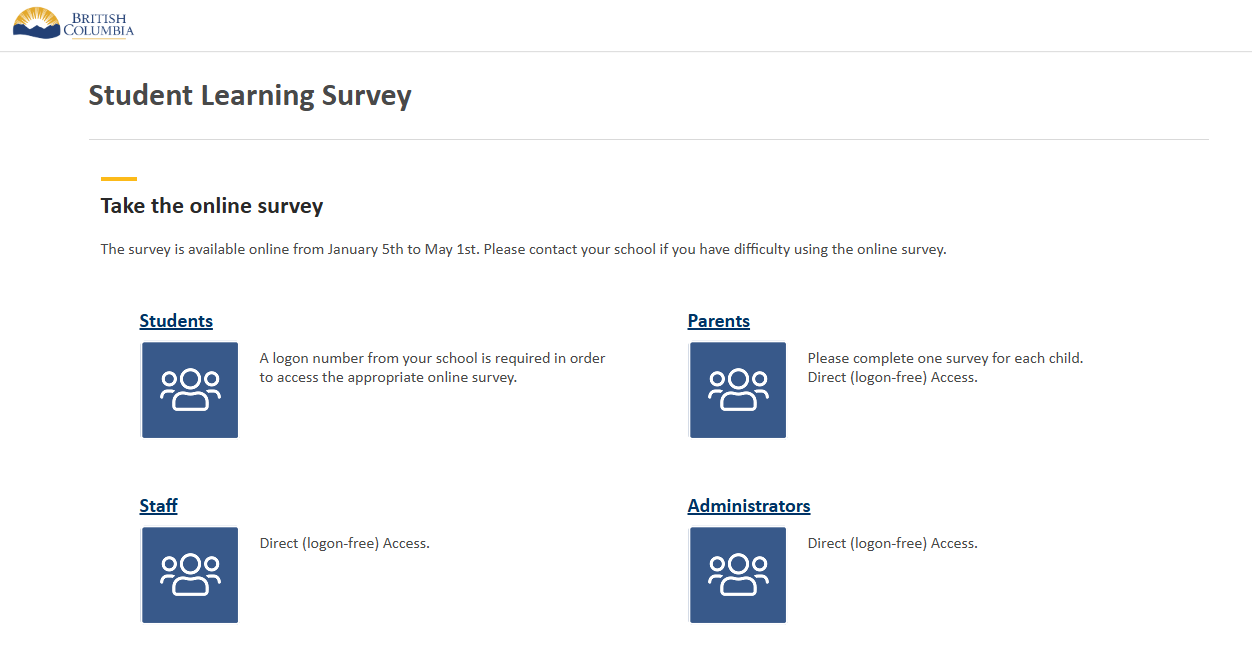 Student Learning Survey 2025/2026 | Burnaby Central Secondary School